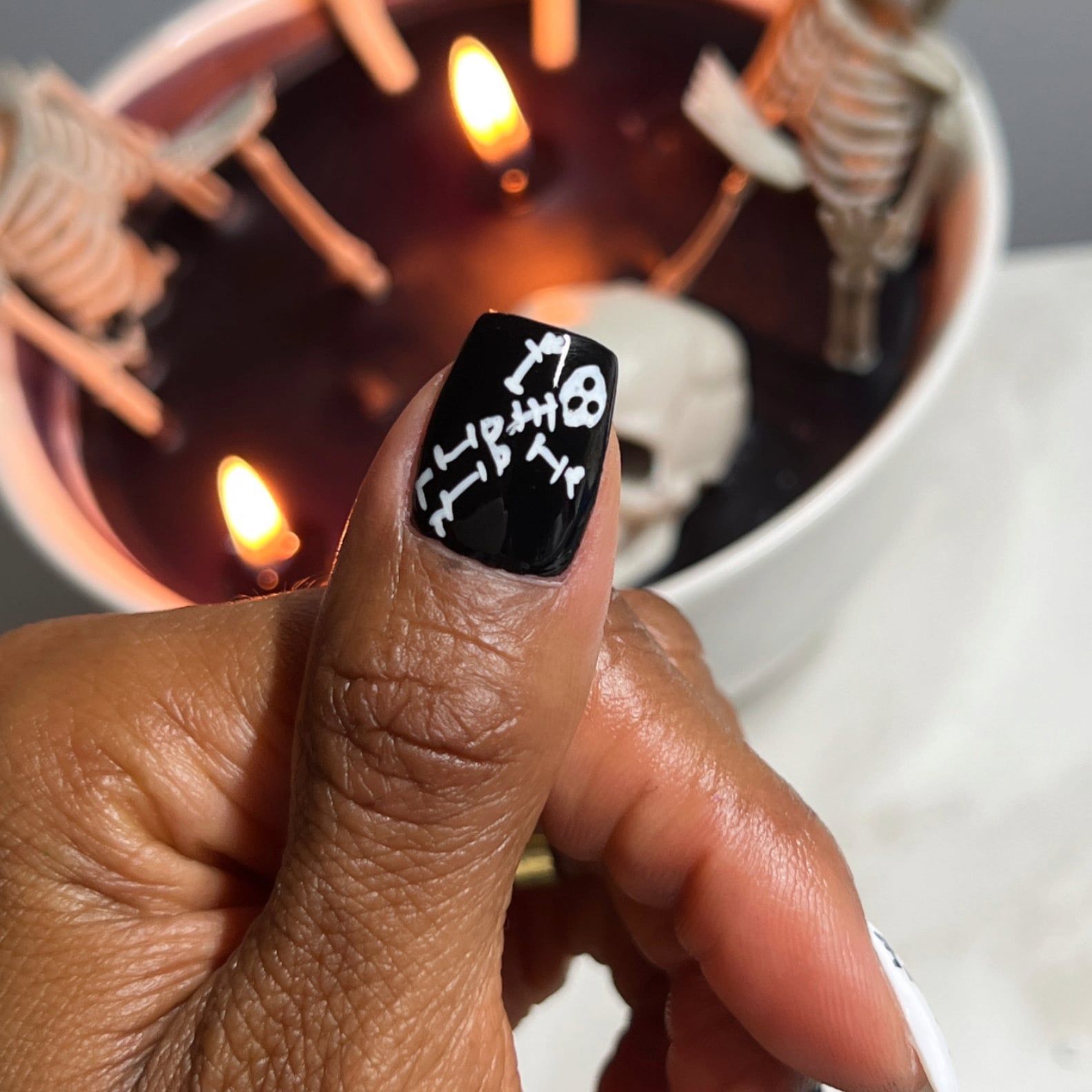 How to Do Skeleton Nail Art: Step by Step Photos | PS Beauty