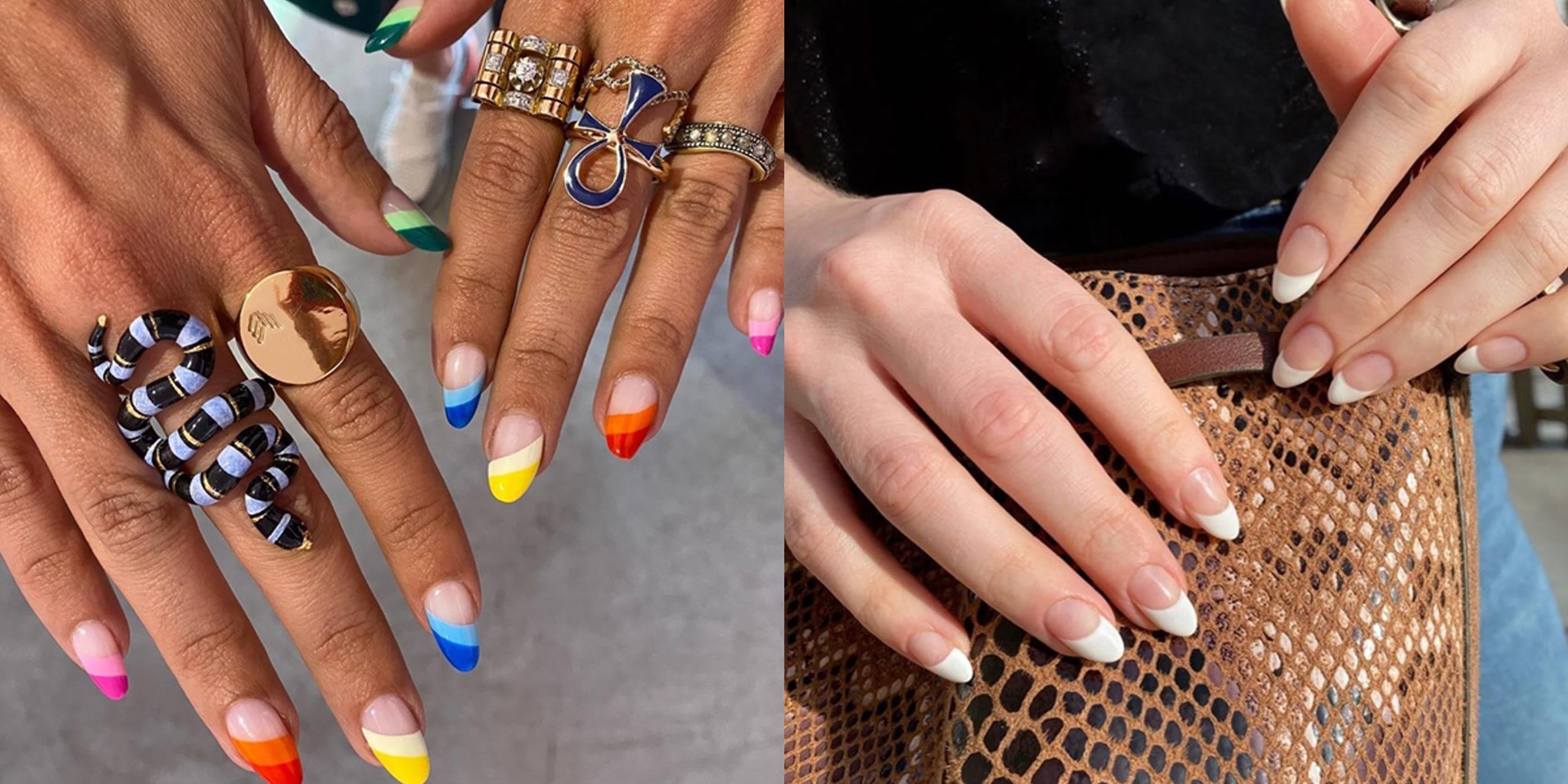 Nail-Art Trend 2020: Slanted French Manicure | POPSUGAR Beauty