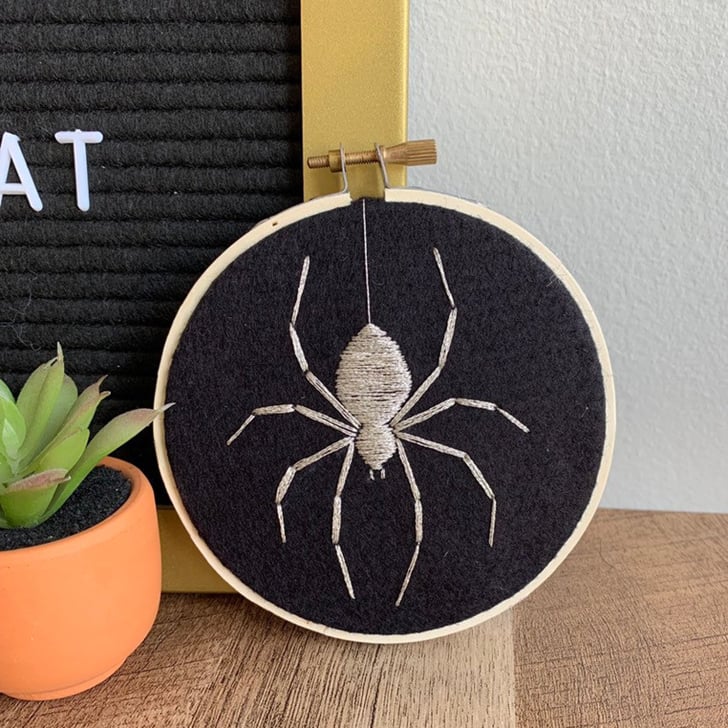 Mini Spider Embroidery Hoop Art | Best Halloween Decor From Etsy 2019 ...