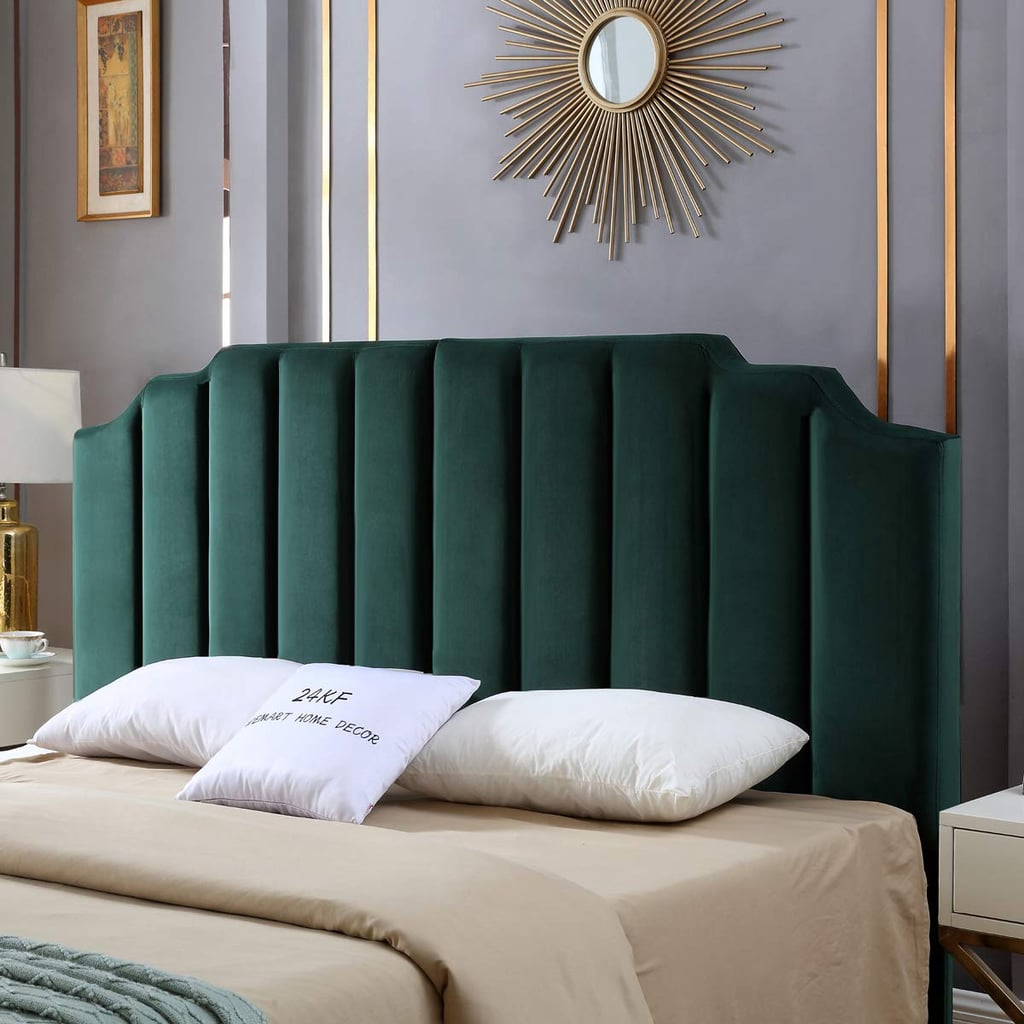 Velvet Upholstered Tufted King Headboard Best Home Decor And