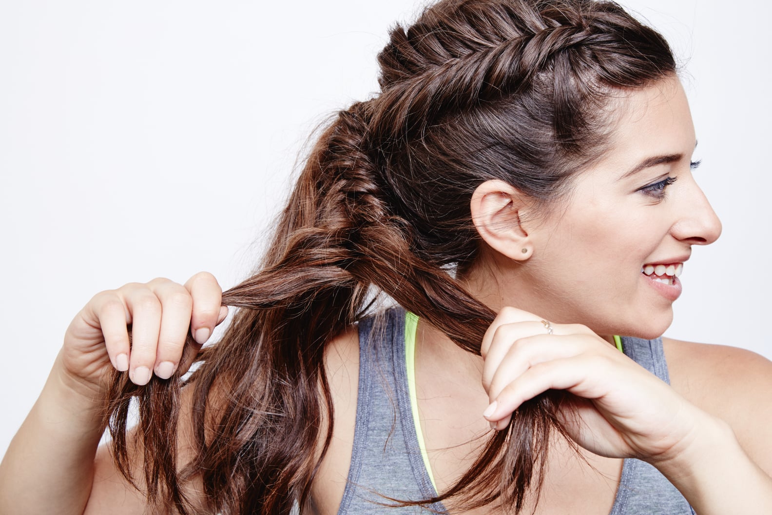 French Fishtail Braid Ponytail | PS Beauty