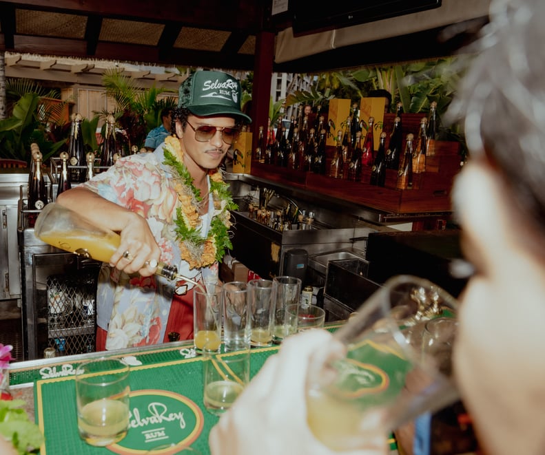 Bruno Mars SelvaRey Rum, Pop-Up Bar Interview | PS Celebrity