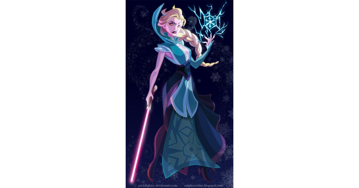 Sith Elsa | Disney Star Wars Princess Art | POPSUGAR Tech Photo 5