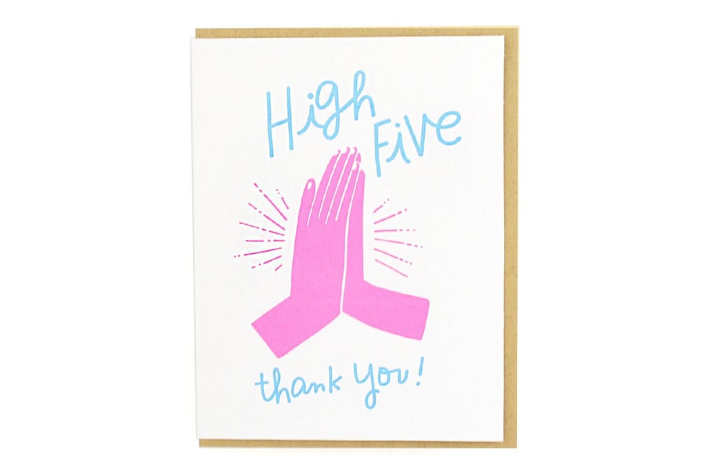 High Five Thank You Card ($5) | Feminist Cards For Women | POPSUGAR ...