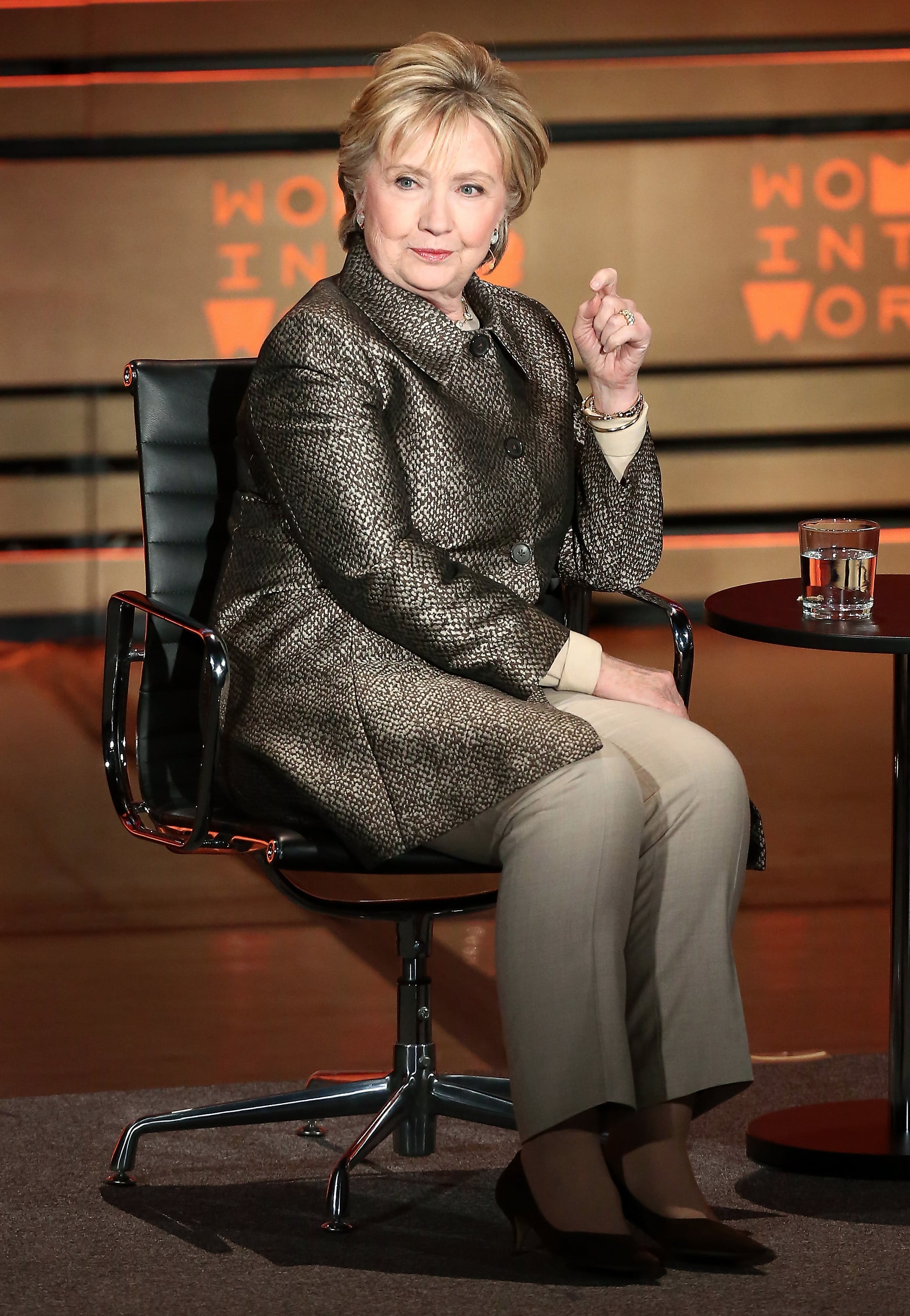 Hillary Clinton's Silver Jacket For Post-Election Interview | PS Fashion