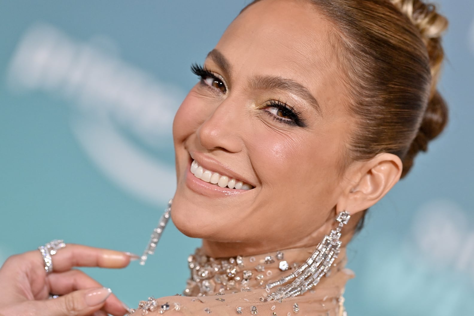 J Lo's Sheer Valentino Dress at Shotgun Wedding Premiere | POPSUGAR Fashion