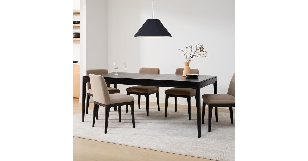 Modern Extendable Wooden Dining Table: West Elm Parker Expandable ...