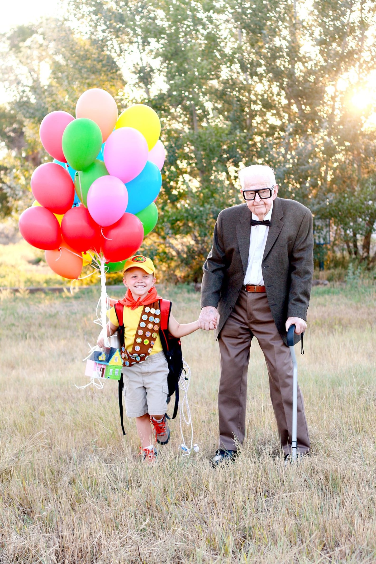 A Little Boy and His Grandpa Did an Up-Inspired Photo Shoot | PS Family