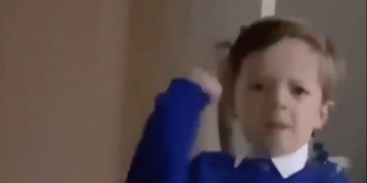 Video of Kid Saying He's Going to Punch Santa's Beard Off | POPSUGAR Family