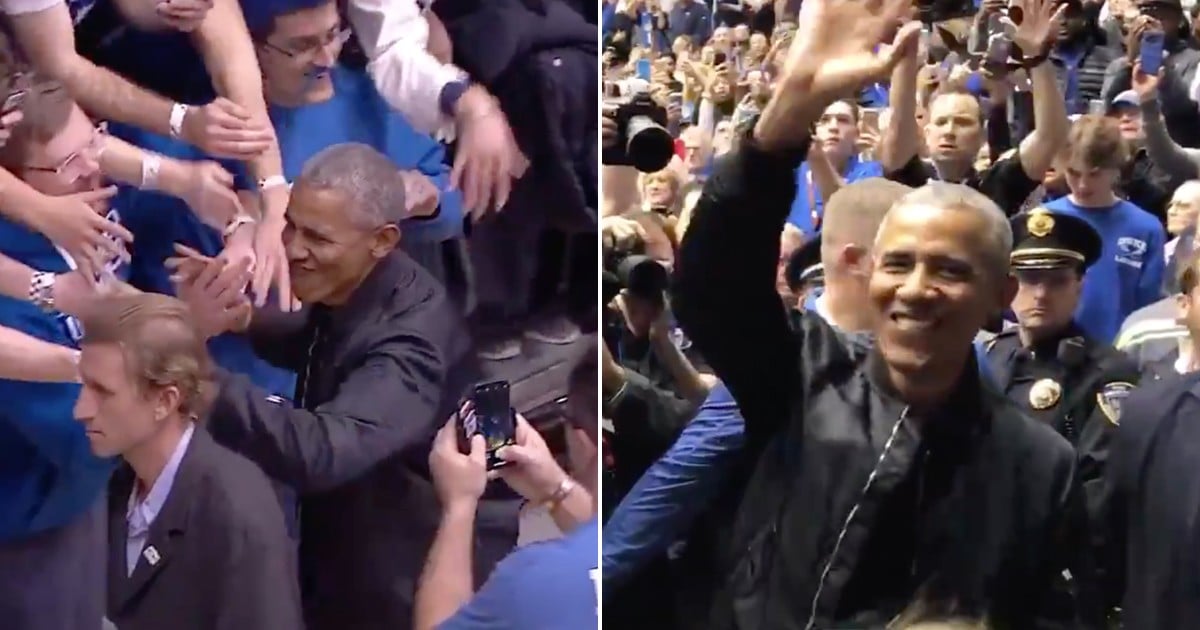 Barack Obama at the UNC Duke Basketball Game Feb. 2019 | PS Celebrity
