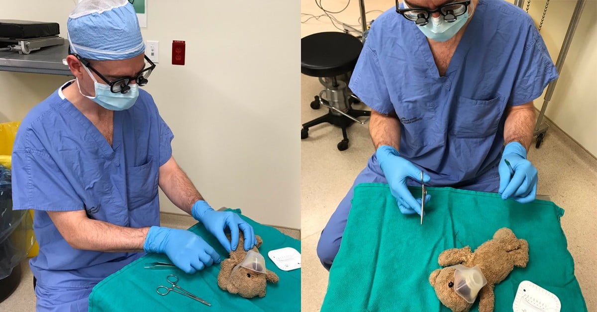 Surgeon Operates on Teddy Bear For Young Patient | PS Family