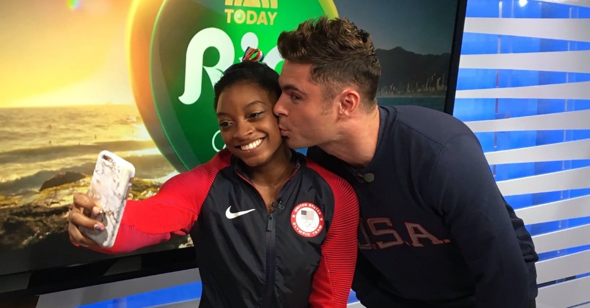 Simone Biles Interview About Zac Efron | POPSUGAR Celebrity