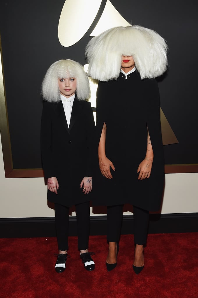Sia's Giant Wig at the Grammy Awards 2015 | POPSUGAR Celebrity