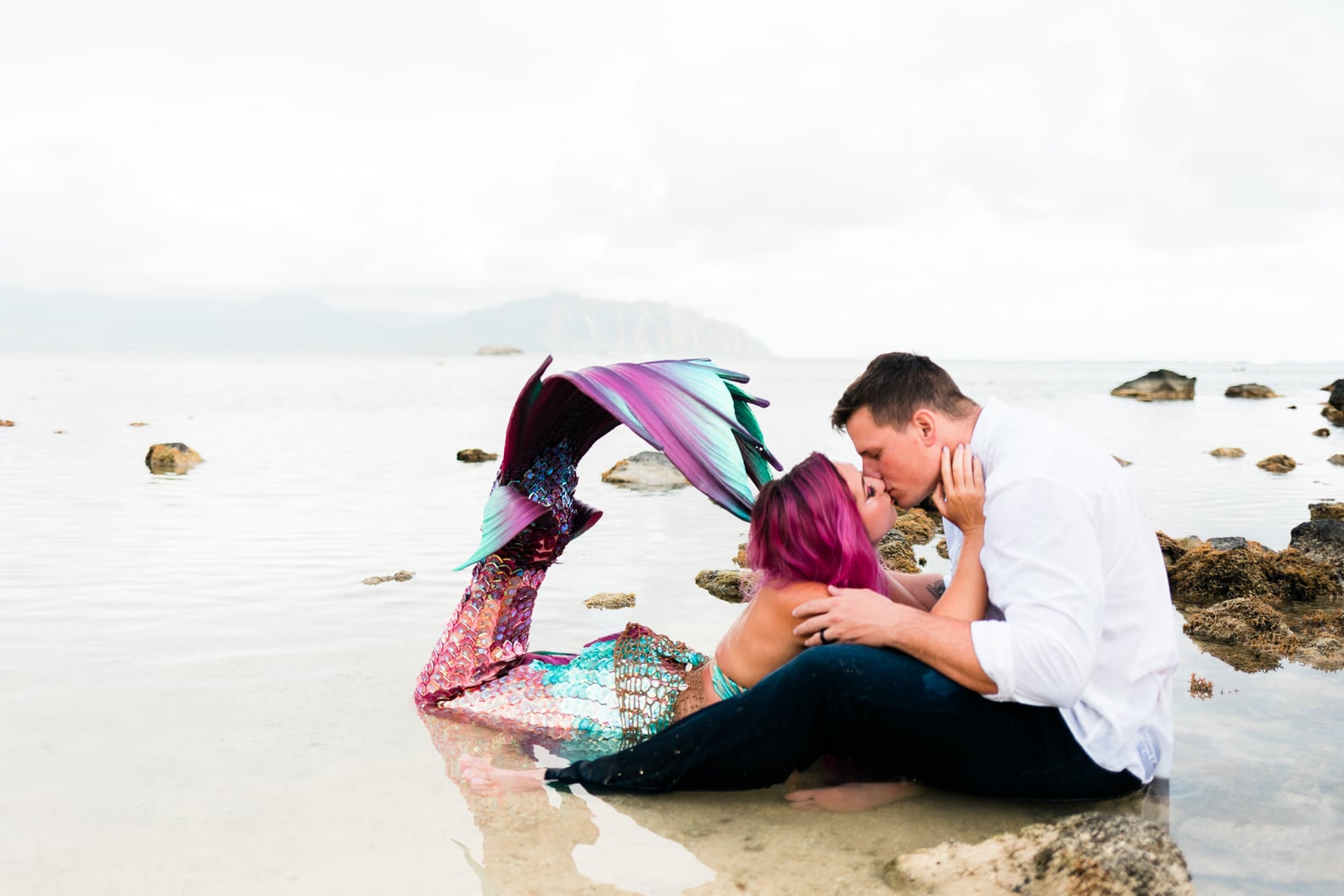 A Couple's Sexy Mermaid-Themed Photo Shoot | PS Love