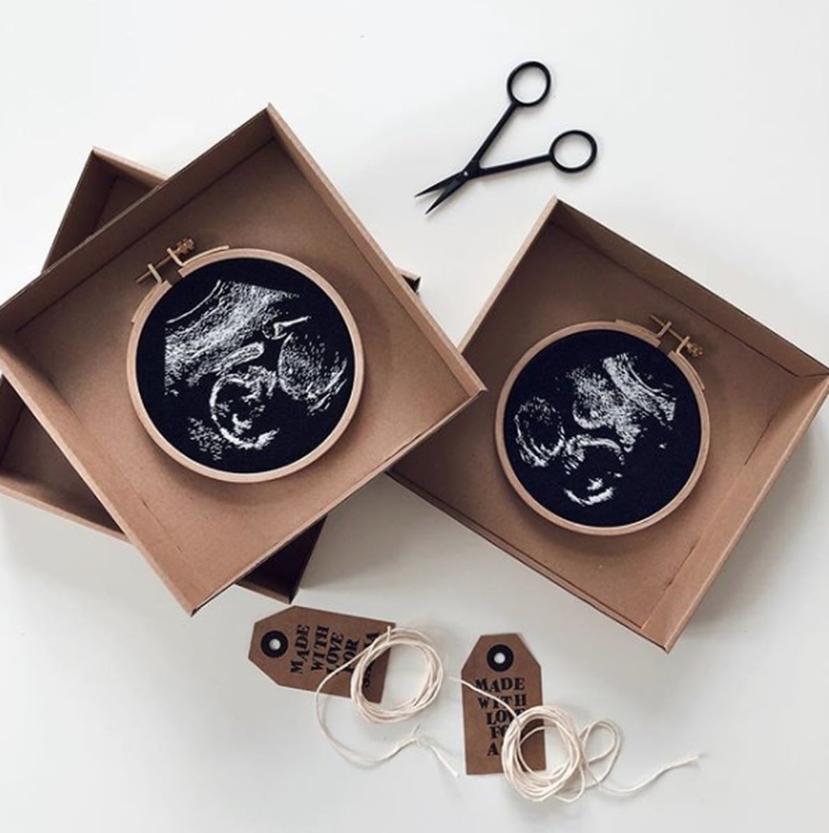 Embroidered Ultrasound Photo | PS UK Family