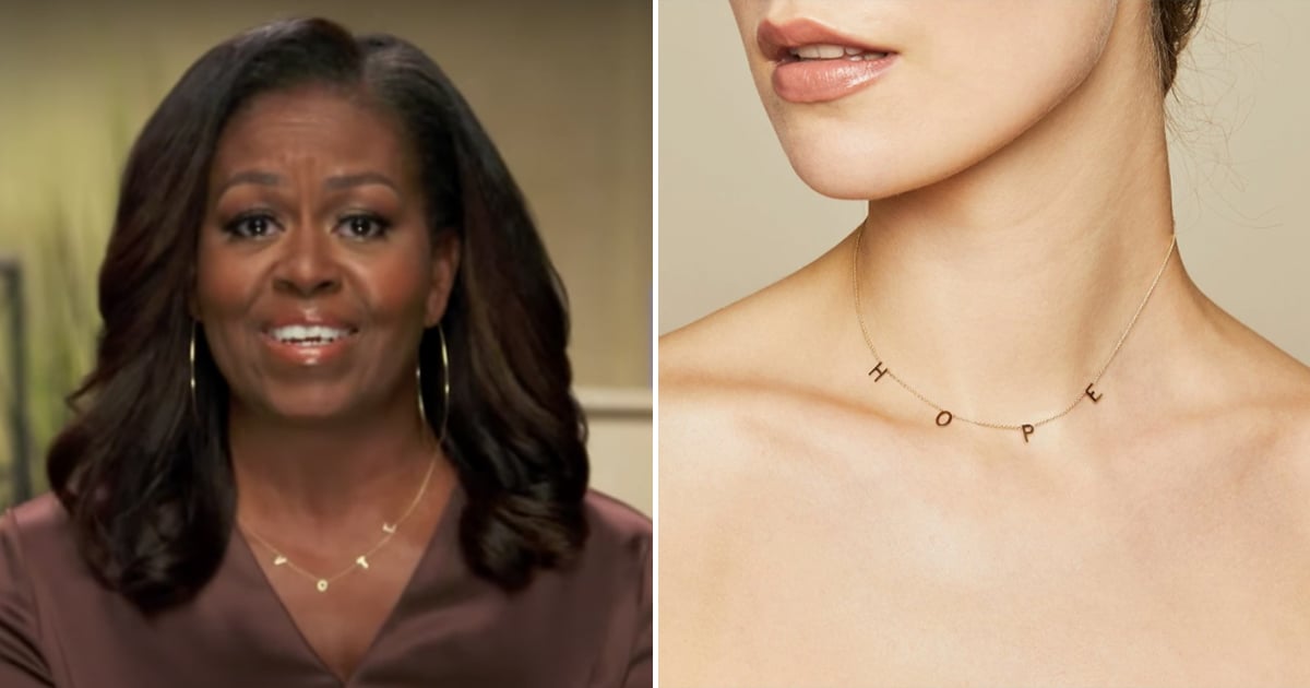 Michelle Obama's ByChari Vote Necklace During DNC Speech | PS UK Style