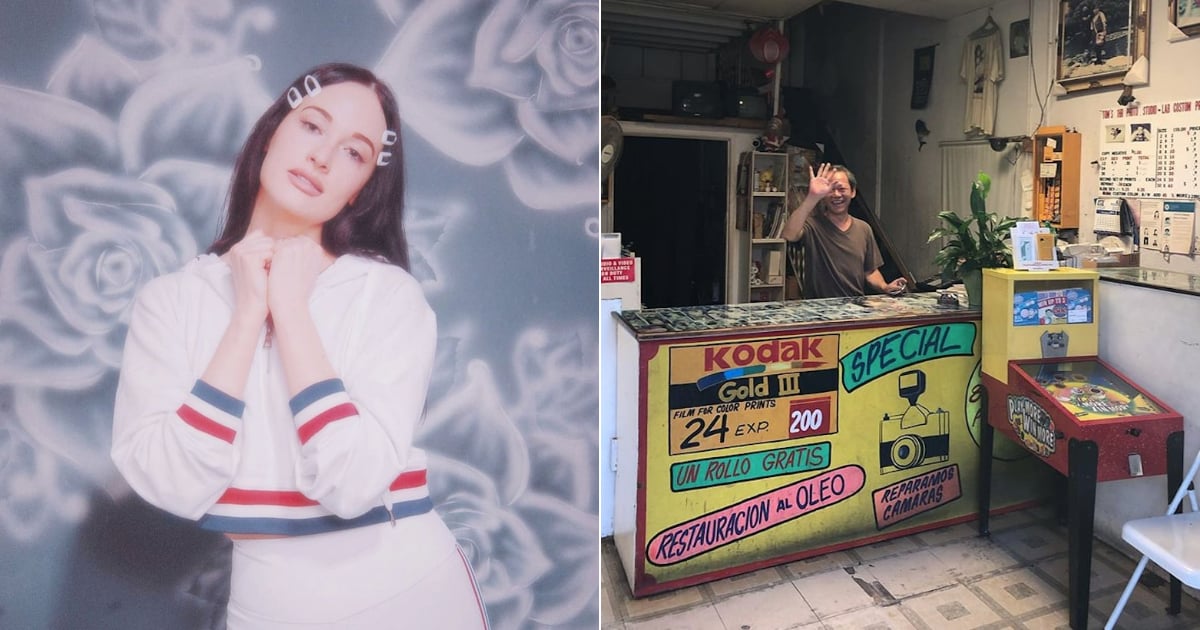 Kacey Musgraves Helps Tom's One-Hour Photo Shop in LA | POPSUGAR Celebrity