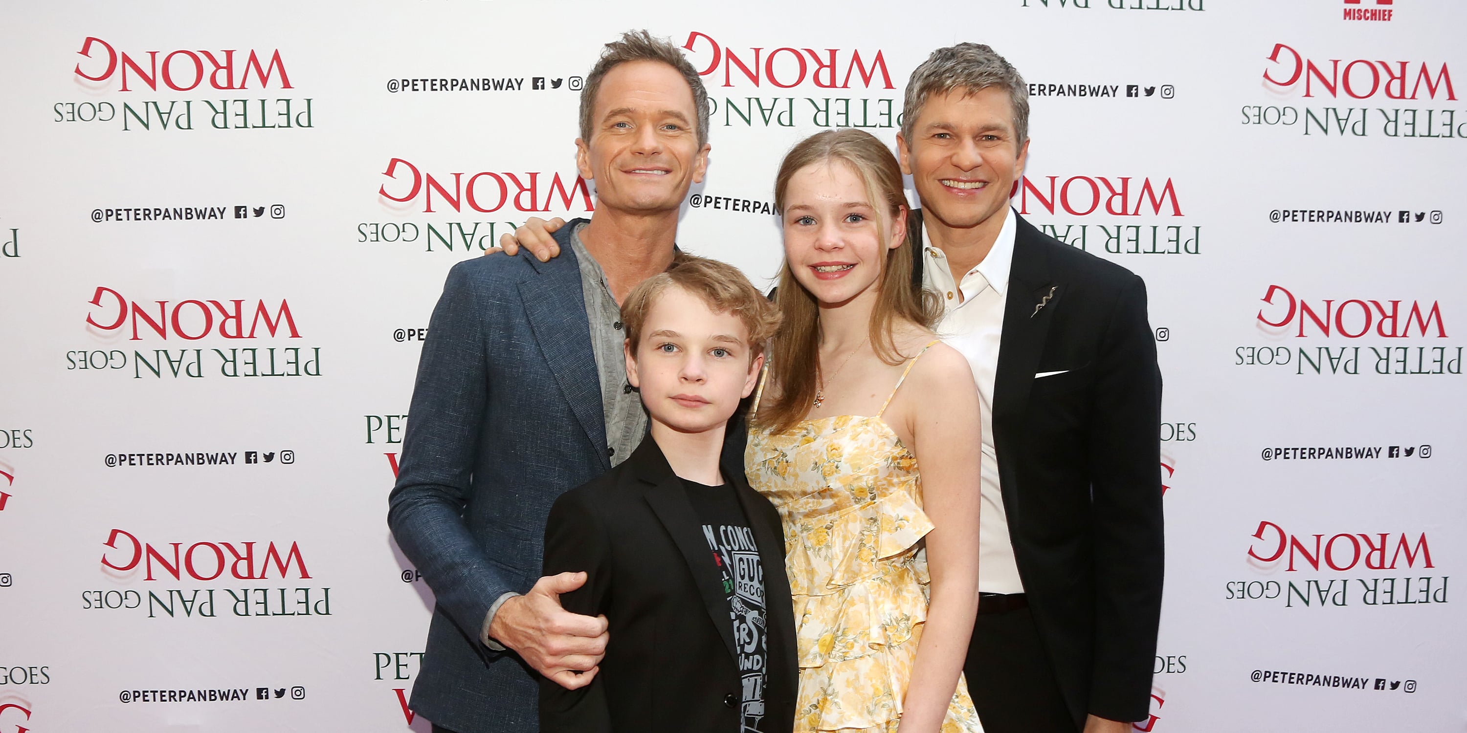 Neil Patrick Harris With His Twins at Peter Pan Goes Wrong | PS Celebrity