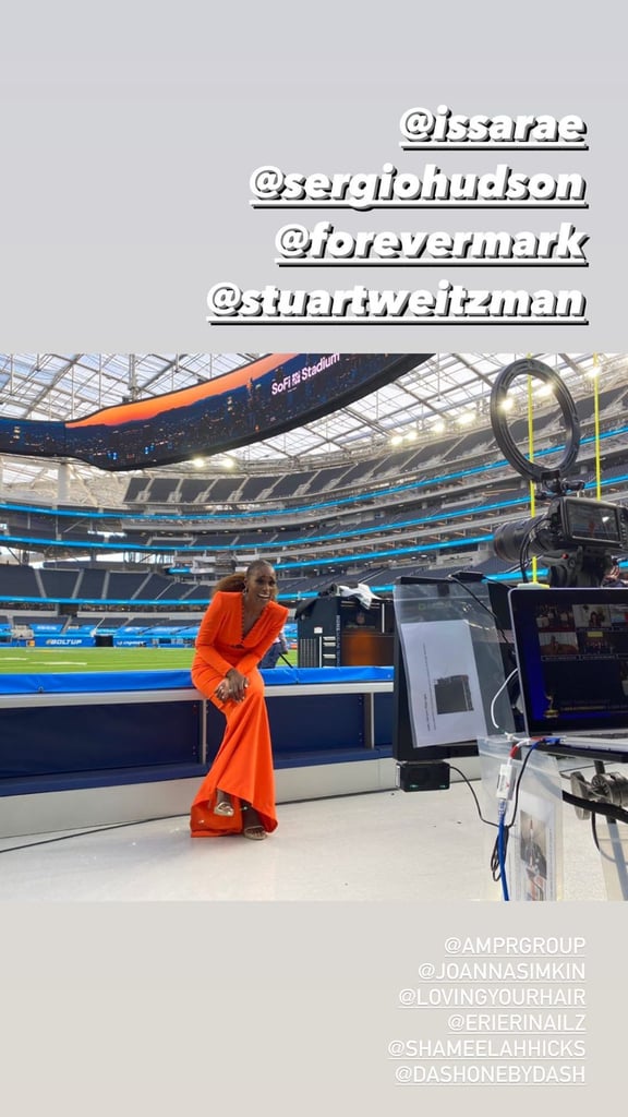 Issa Rae's Orange Sergio Hudson Dress at the Emmys | POPSUGAR Fashion