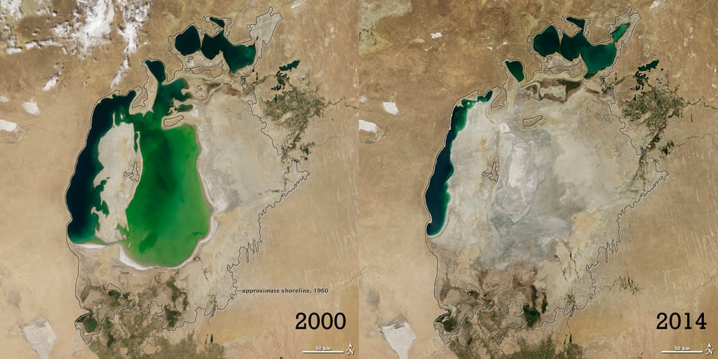 Aral Sea Disappearing | Photos | POPSUGAR Tech