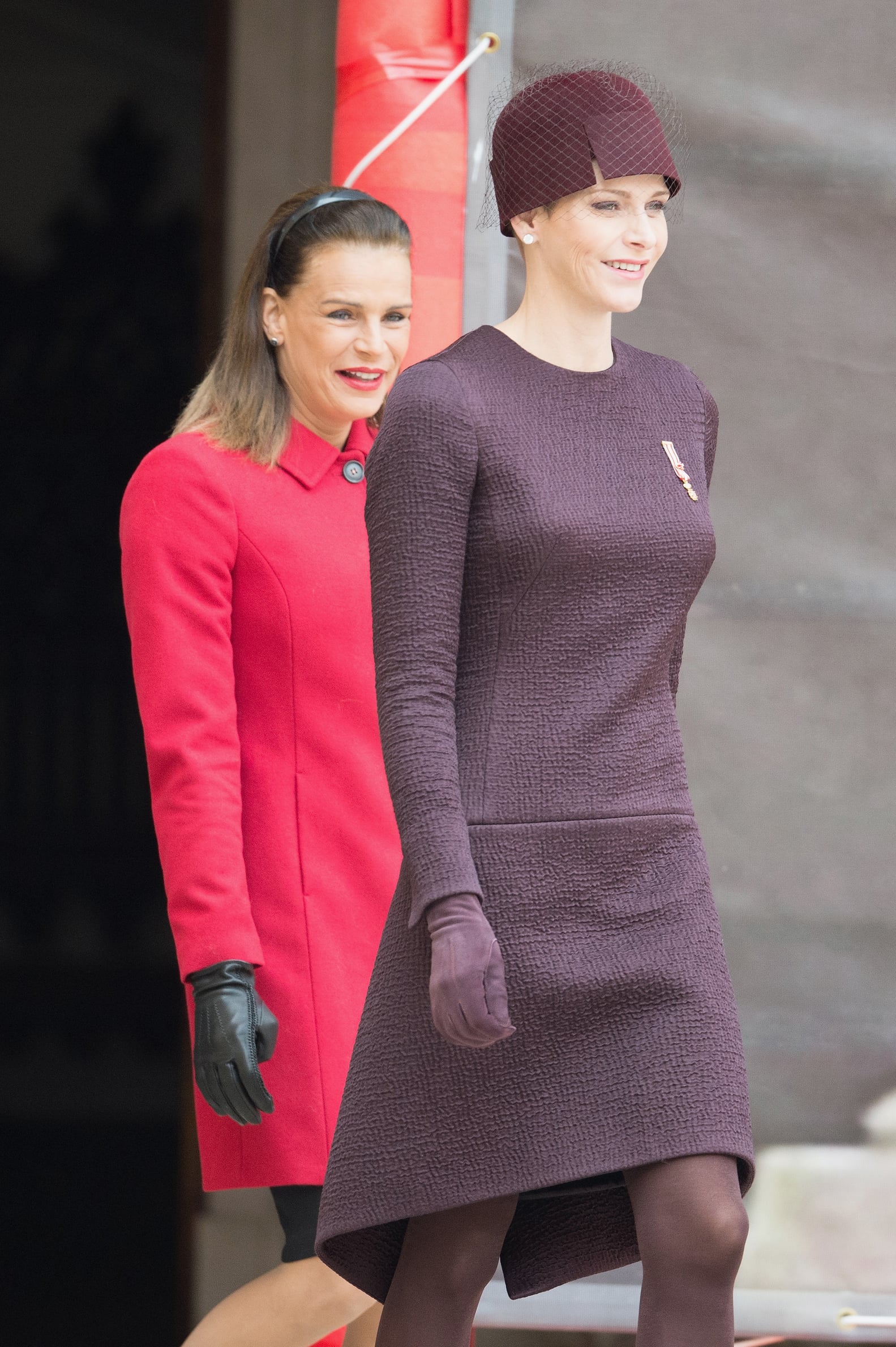 Princess Charlene of Monaco Wearing a Purple Dress | PS Fashion