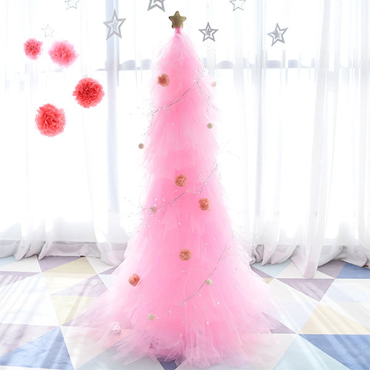 Where to Buy Pink Tulle Christmas Trees | PS Home