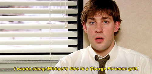 The Office Jim Face Gif
