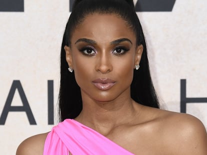 Ciara's Lime-Green One-Piece Swimsuit | POPSUGAR Fashion