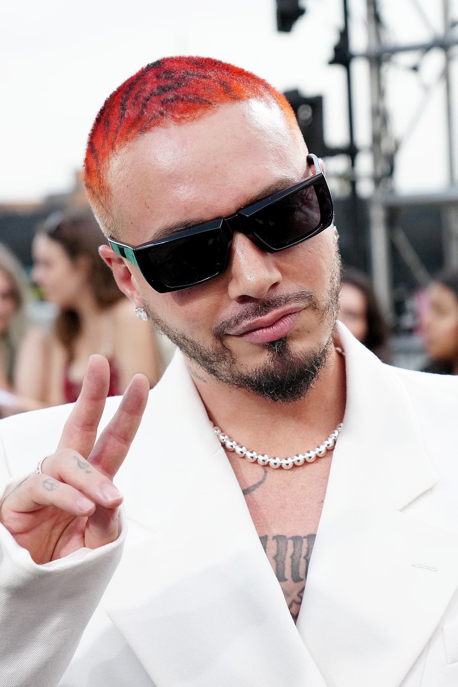 J Balvin's Tiger-Print Hair Color at the MTV VMAs 2022 | PS Beauty