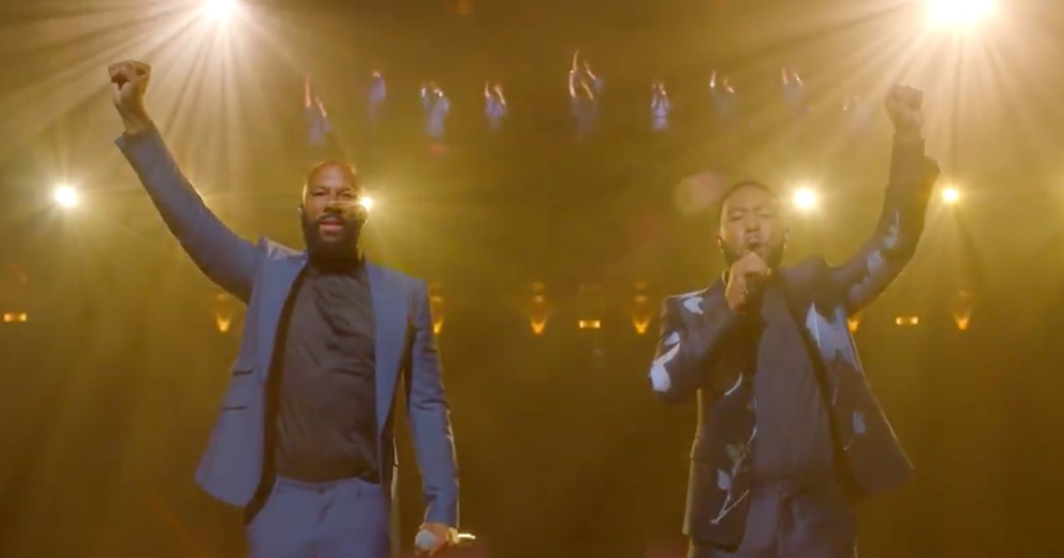 John Legend and Common Singing "Glory" at the 2020 DNC | POPSUGAR ...