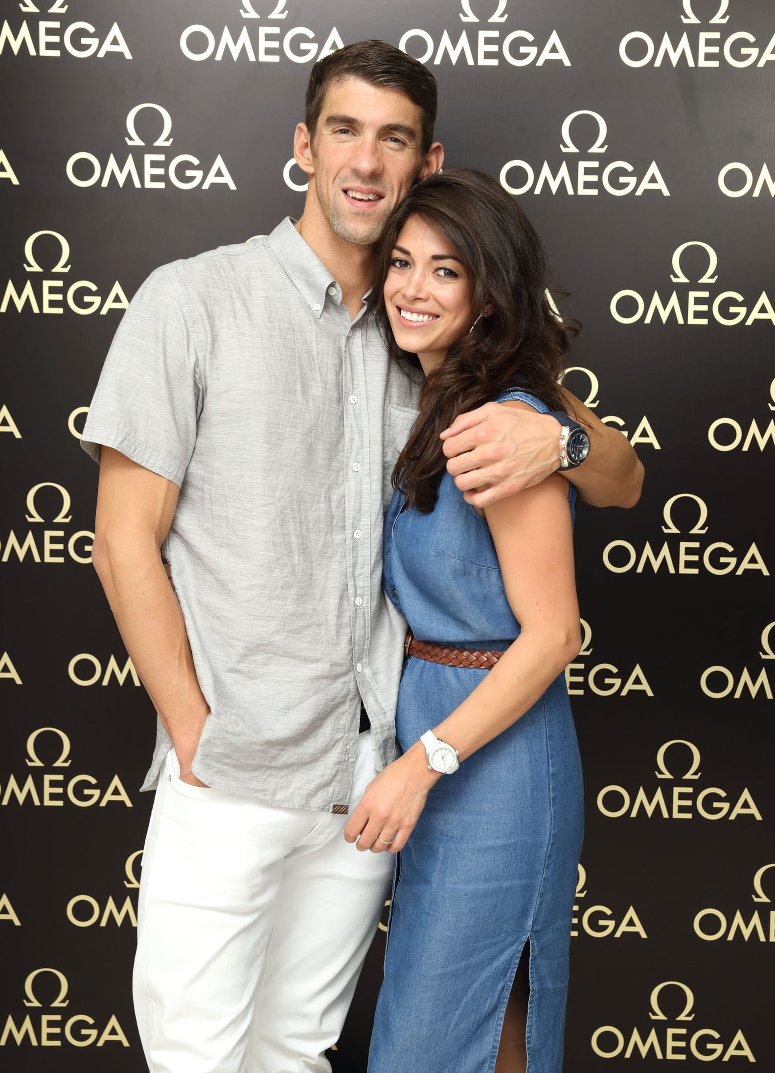 Michael Phelps and Nicole Johnson at Omega Event August 2016 | PS Celebrity