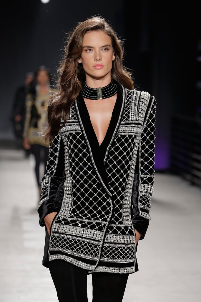 Alessandra Ambrosio Models the Balmain H&M Collection in NYC | POPSUGAR ...