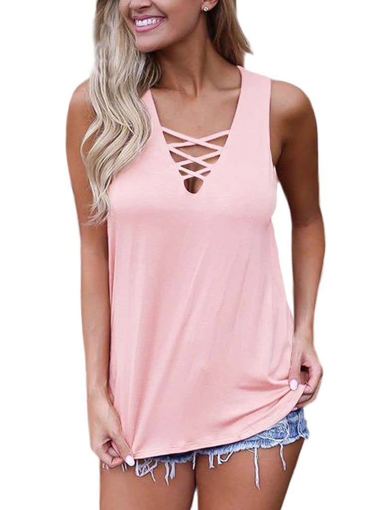 Farysays Summer Sleeveless V Neck Top Amazon Prime Day Tops On Sale