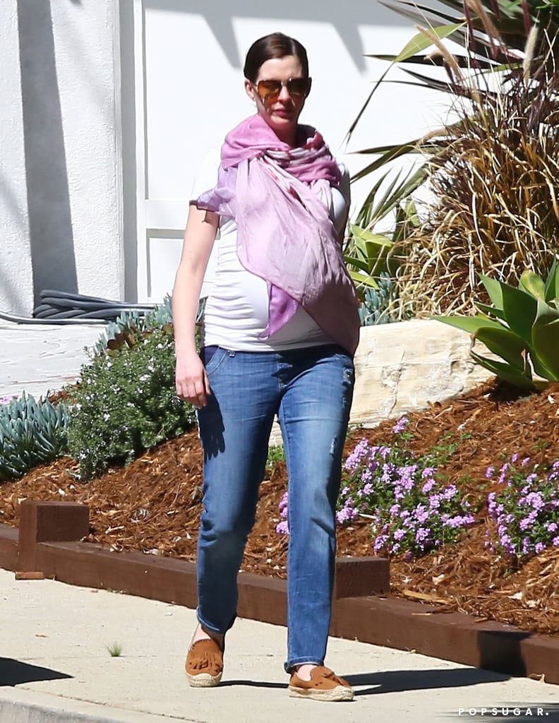 Pregnant Anne Hathaway Out in LA March 2016 | PS Celebrity