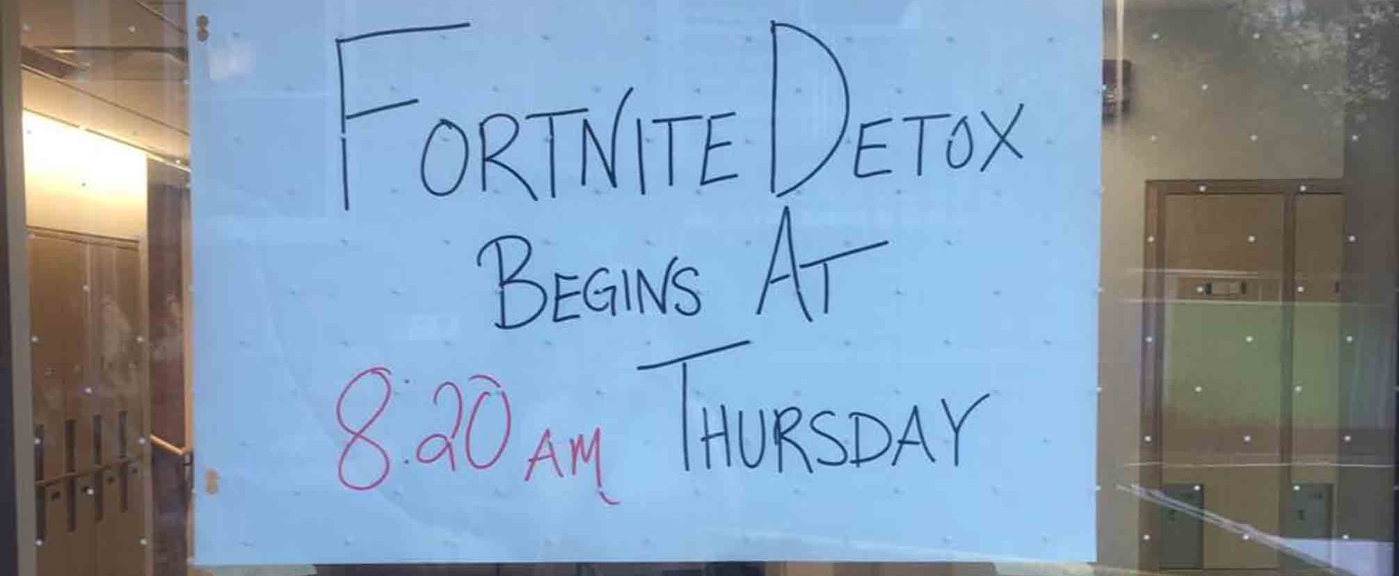 Back-to-School Fortnite Sign | PS Family