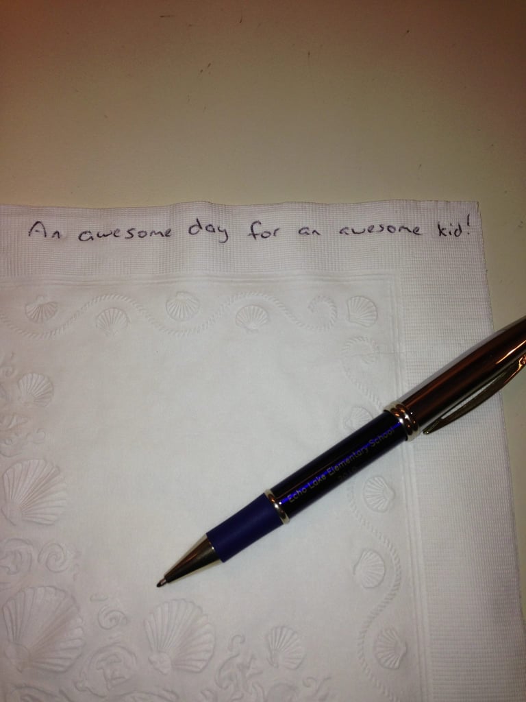 Napkin Notes Dad | POPSUGAR Celebrity