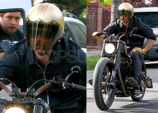 Photos Of Brad Pitt On His Motorcycle In La Popsugar