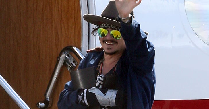 Johnny Depp Injured His Hand in Australia | POPSUGAR Celebrity