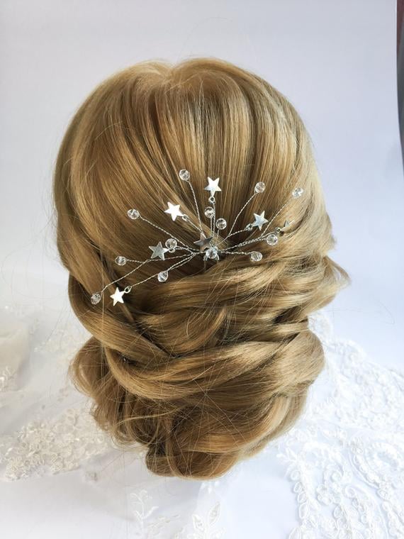 Bohemian Silver Hairpiece | Celestial Wedding Theme | POPSUGAR Love UK ...