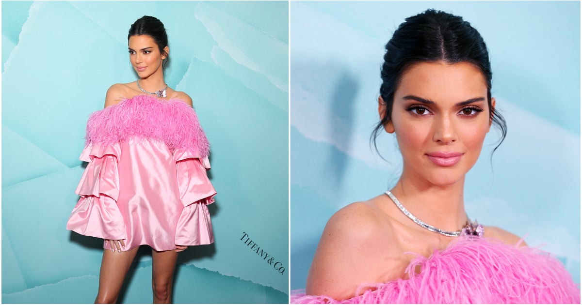 Kendall Jenner's Pink Feathered Dress in Sydney April 2019 | POPSUGAR ...
