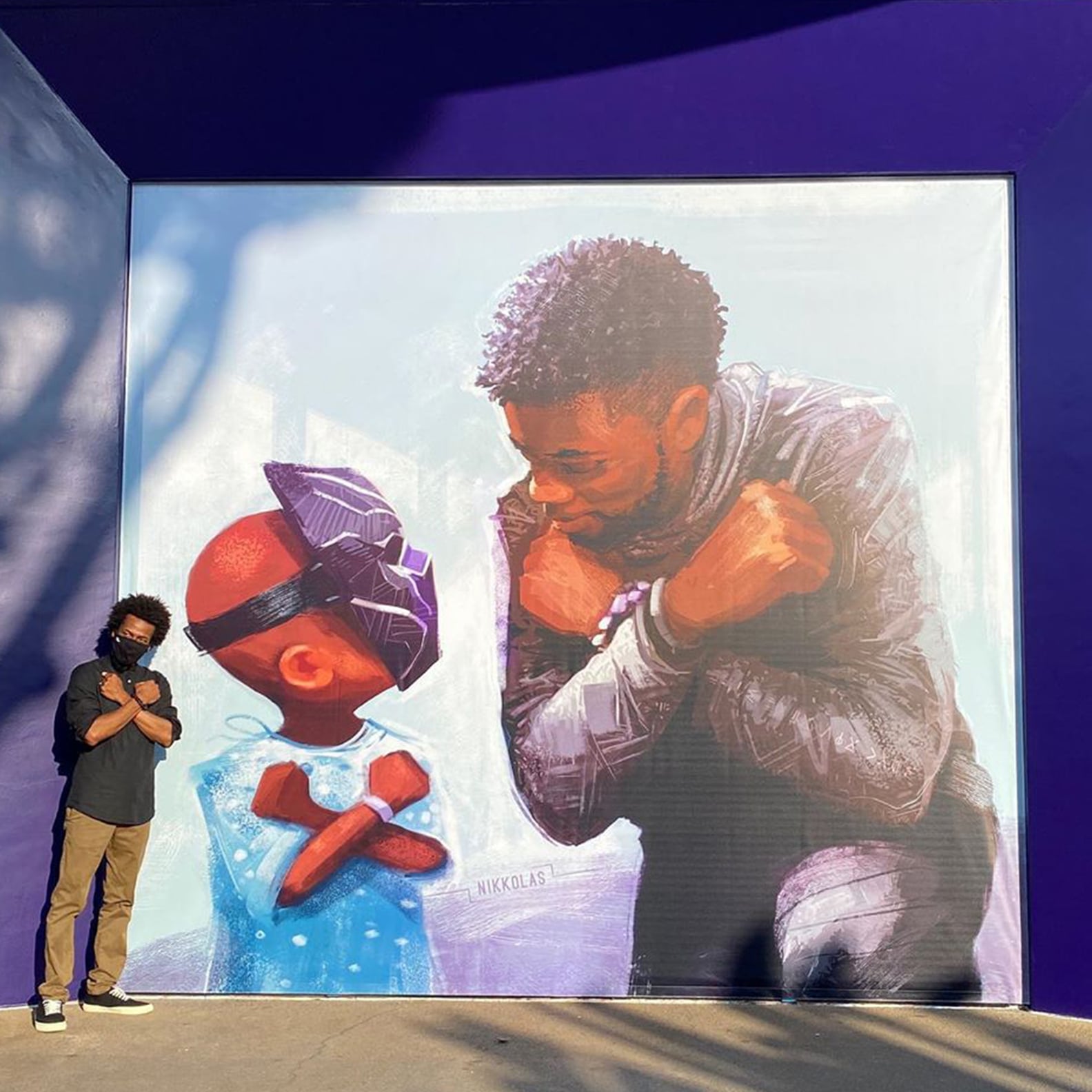 Black Panther Mural With Chadwick Boseman at Disneyland | PS Family