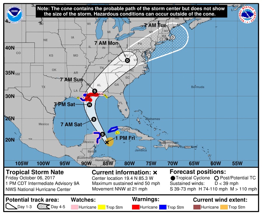 What to Know About Tropical Storm, Potential Hurricane Nate | POPSUGAR News