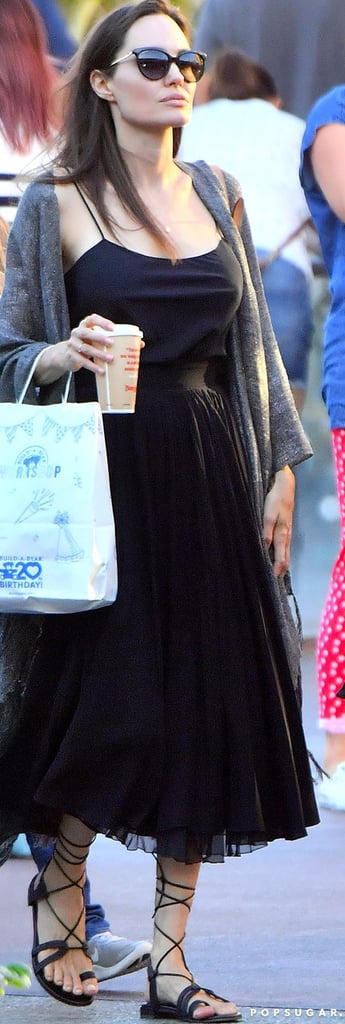 Angelina Jolie Stuart Weitzman Sandals | POPSUGAR Fashion