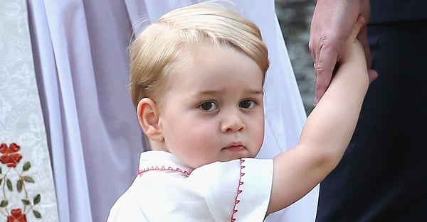 Prince George at Princess Charlotte's Christening | Pictures | PS Celebrity
