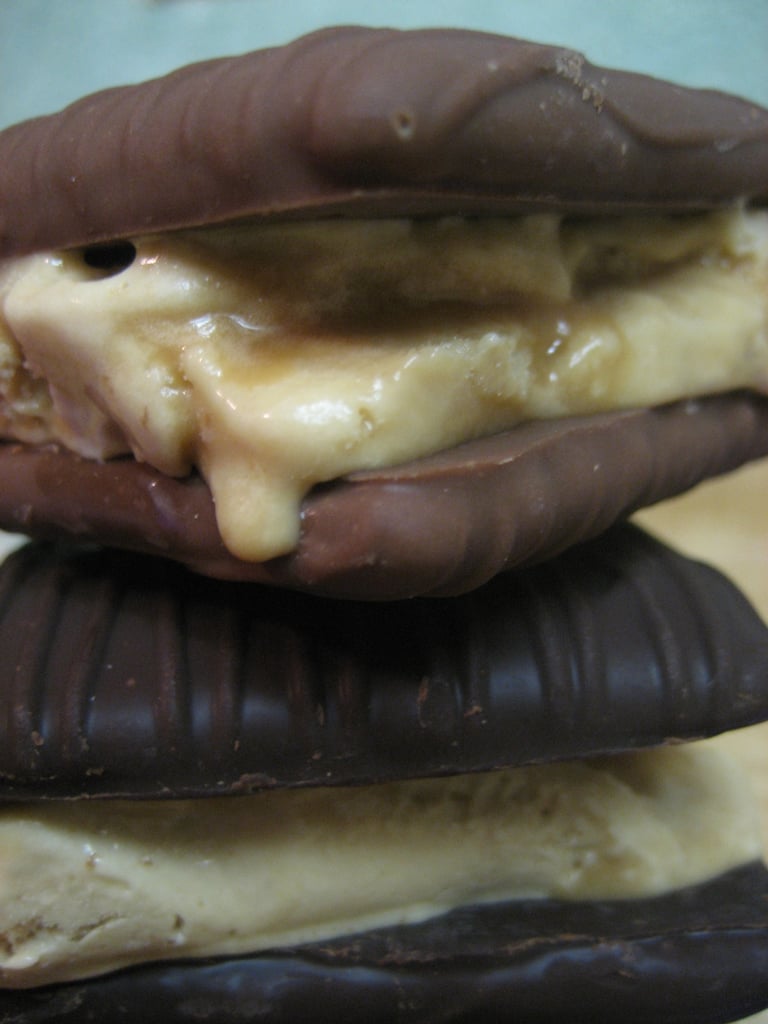 Dulce De Leche Ice Cream & Choco Covered Graham Cracker Sandwiches