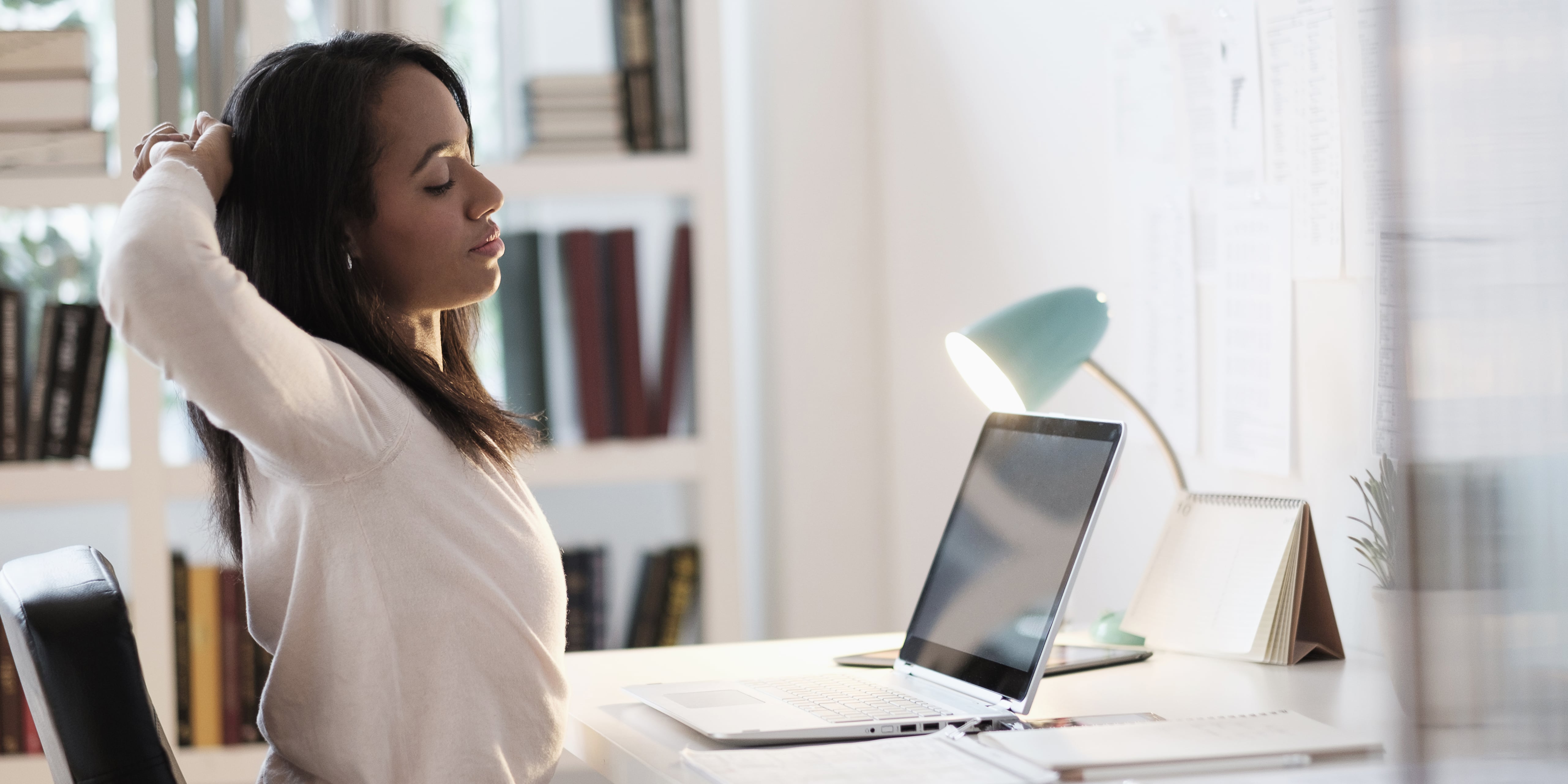 Kayla Itsines Work-From-Home Stretches | PS Fitness