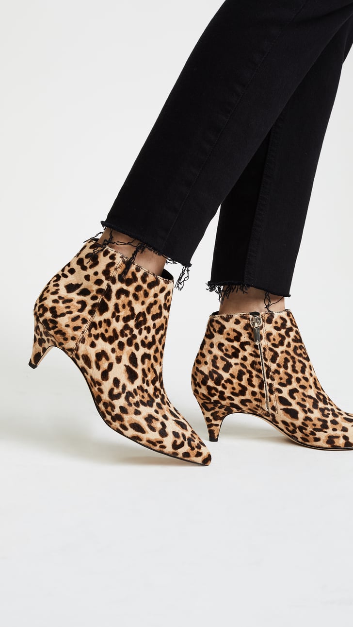 Sam Edelman Kinzey Booties Gigi Hadids Leopard Print Ankle Boots