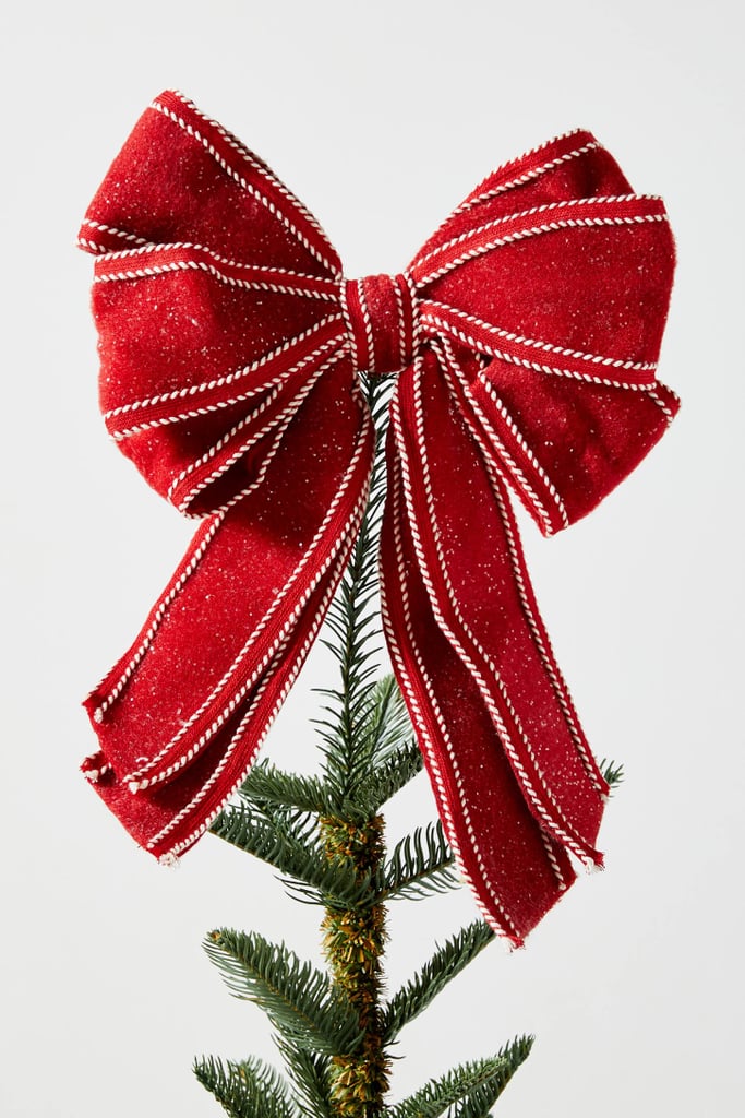 Red Bow Tree Topper | Anthropologie Holiday Trim Collection 2019 ...