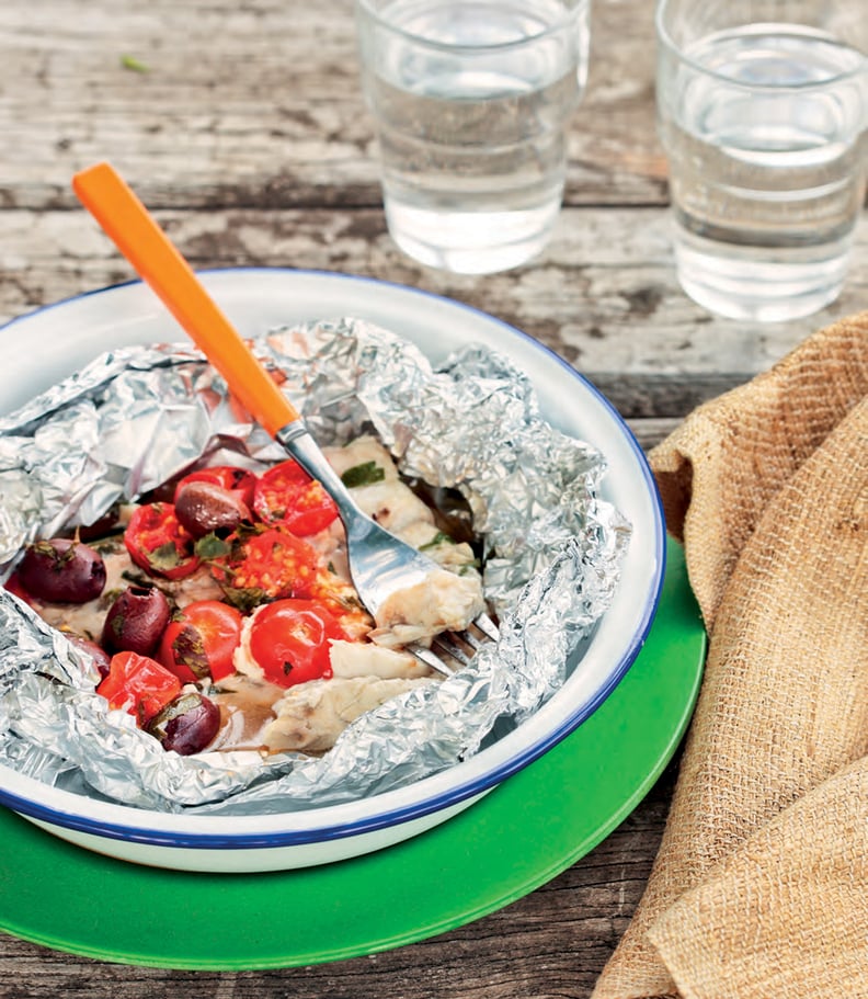 Foil-Wrapped Fish Fillets With Tomatoes, Olives, and Herbs | PS Food