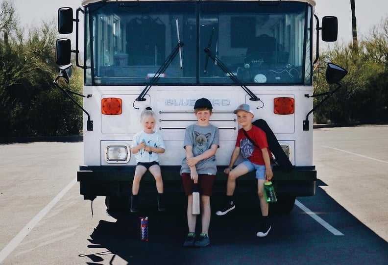 Family of 5 Lives in School Bus | POPSUGAR Family